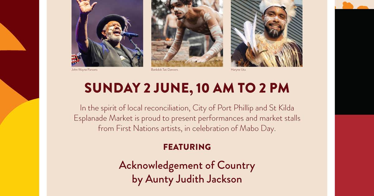 Celebrating Mabo Day. Proudly Presented by the City of Port Phillip and ...